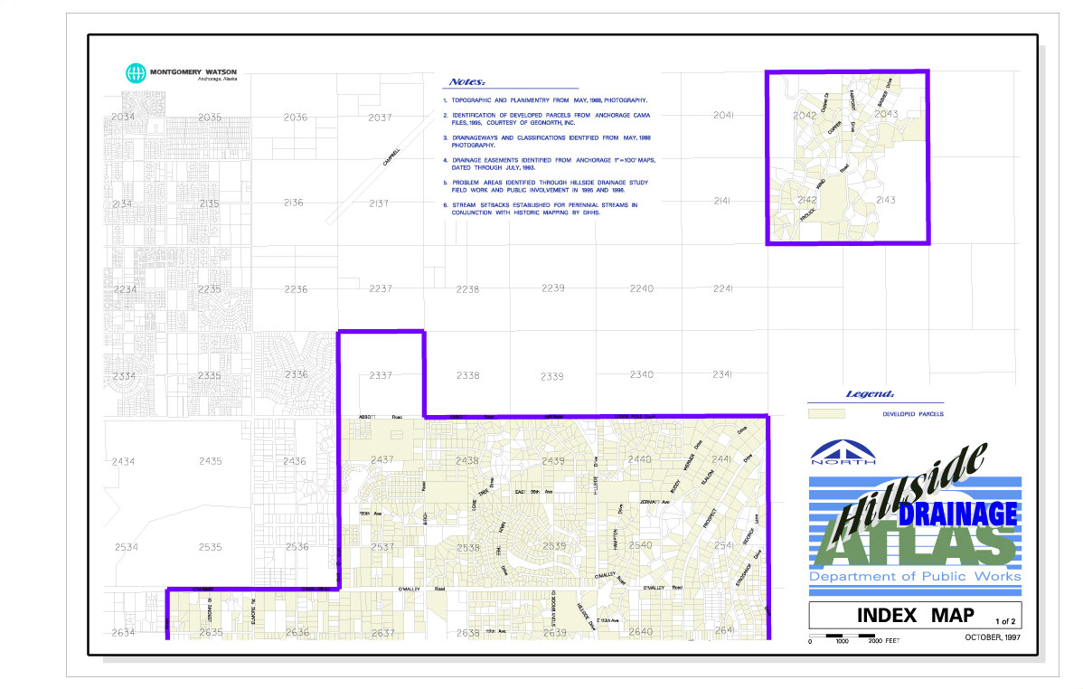 Watershed Management Hillside Drainage Atlas