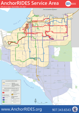 AnchorRIDES Fares and Service Area
